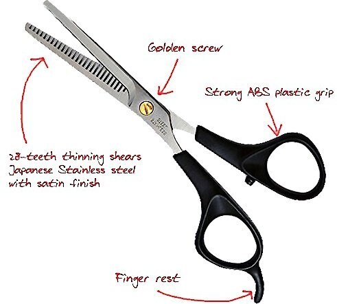 PET MAGASIN Professional Thinning Scissors with Toothed Blade - Chewy.com