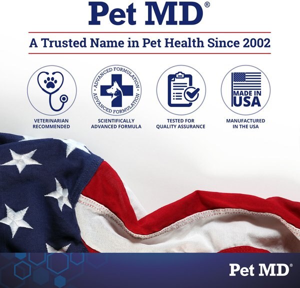 PET MD Calming Hemp Soft Chew Calming Supplement for Dogs, 120 count ...