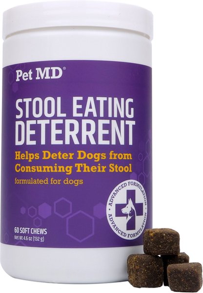 PET MD Stool Eating Deterrent Dog Supplement, 60 count - Chewy.com