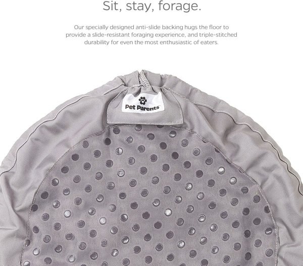 PET PARENTS Forager Snuffle Mat & Slow Feeder Dog Bowl, Forest Grey ...