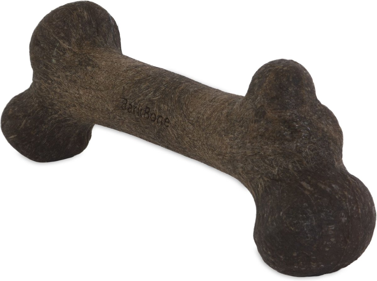 Out of Stock - PET QWERKS Dinosaur BarkBone Nylon & Wood Dog Toy, Brown ...