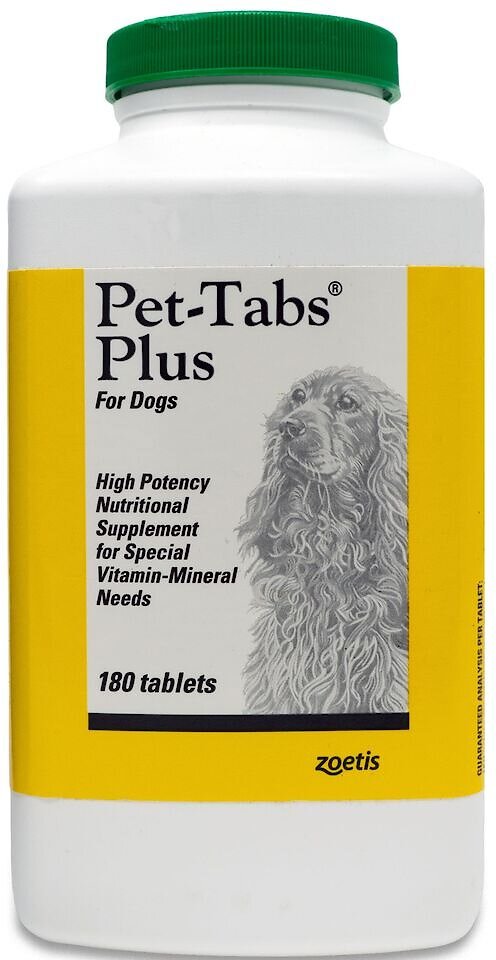PET-TABS Plus Vitamin-Mineral Dog Supplement, 180 count - Chewy.com