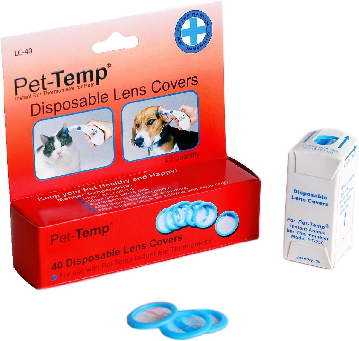 PET-TEMP Instant Pet Ear Thermometer Disposable Covers - Chewy.com