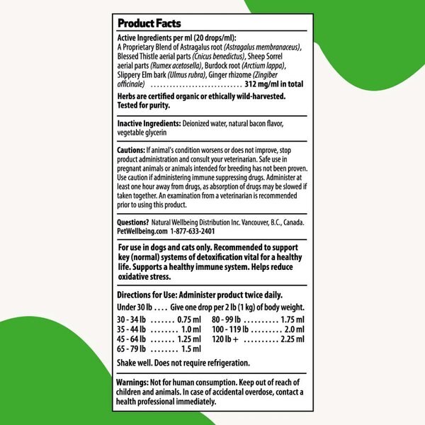 PET WELLBEING Life GOLD Bacon Flavored Liquid Immune Supplement for ...
