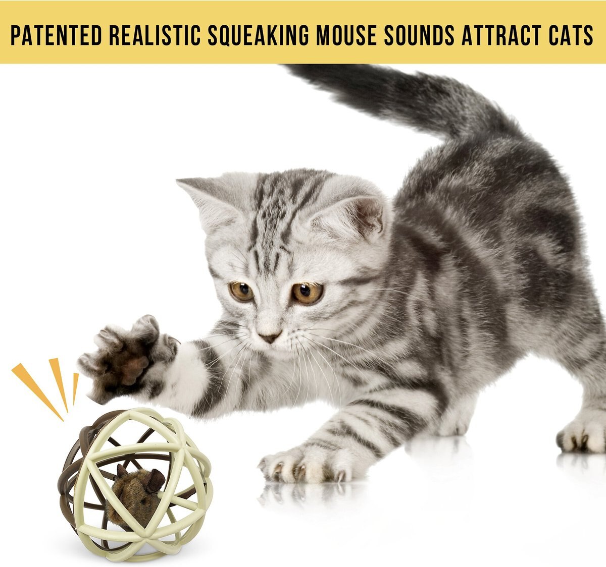 PET ZONE Ball of Furry Fury Cat Toy with Catnip - Chewy.com