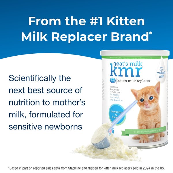 PETAG Goat's Milk KMR Kitten Milk Replacer Powder for Kittens, 12-oz ...