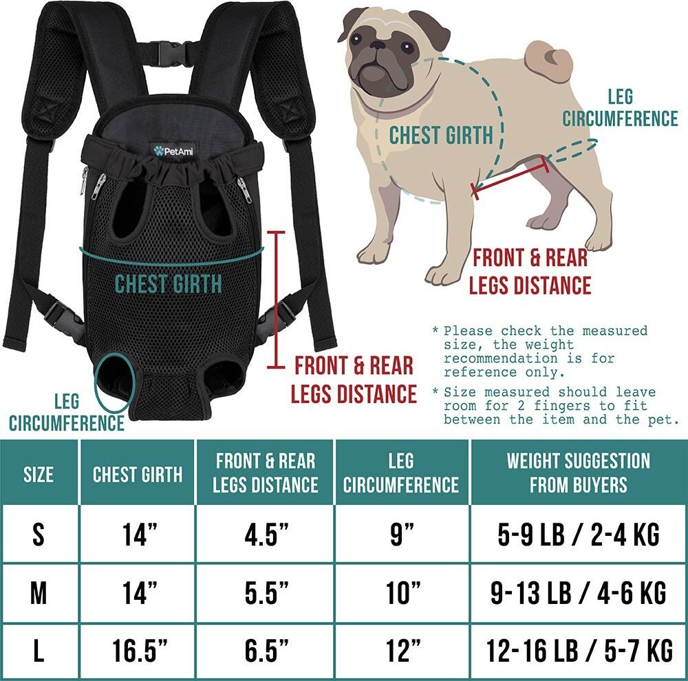 PETAMI Airline Approved Front-Carrier Dog & Cat Carrier, Purple, Large ...