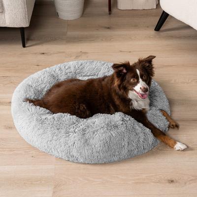 PETAMI Donut Cat & Dog Bed, Light Gray, Medium - Chewy.com