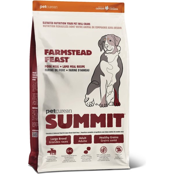 PETCUREAN SUMMIT Farmstead Feast Large Breed Adult Dry Dog Food, 25-lb ...