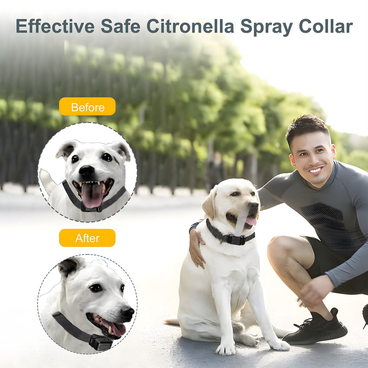 PETDIARY T510 Waterproof Deterrent Spray Rechargable Remote Dog ...