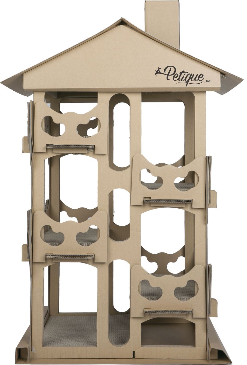 PETIQUE Feline Chateau Cat Scratcher Toy - Chewy.com