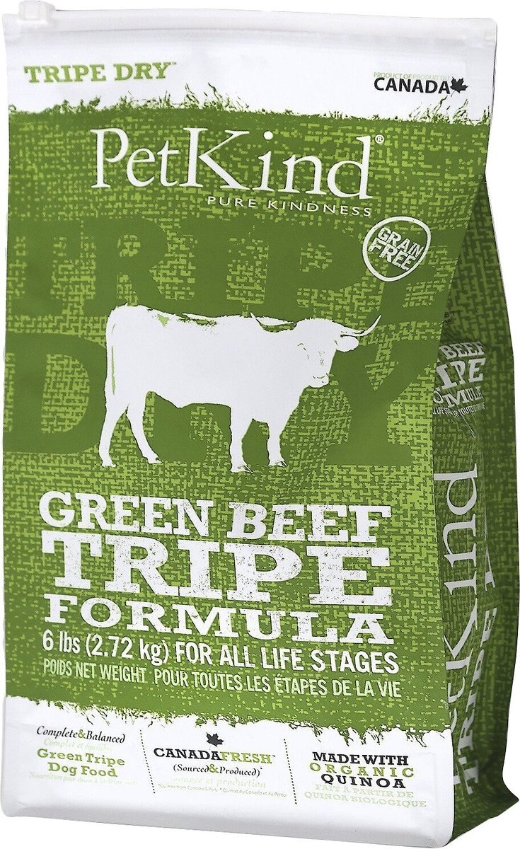 PETKIND Tripe Dry Grain-Free Green Beef Tripe Formula Dry Dog Food, 6-lb bag - Chewy.com