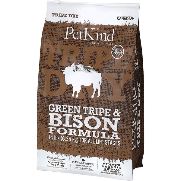 PETKIND Tripe Dry Grain-Free Green Lamb Tripe Formula Dry Dog Food, 14 ...