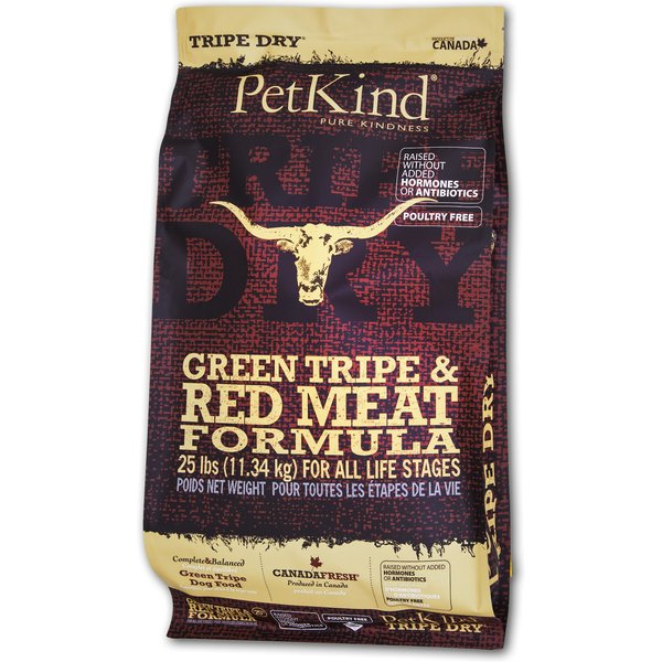 PETKIND Tripe Dry Grain-Free Green Tripe & Bison Formula Dry Dog Food ...