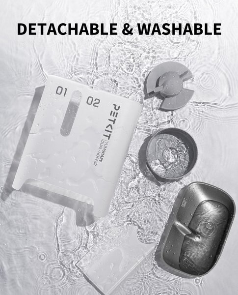 PETKIT Yumshare Dual-Hopper with Camera Smart Automatic Dog & Cat ...