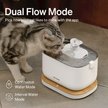 PETLIBRO Dockstream Wireless Water Pump App Cat Fountain + 1 Replacement Wireless Pump, White ...