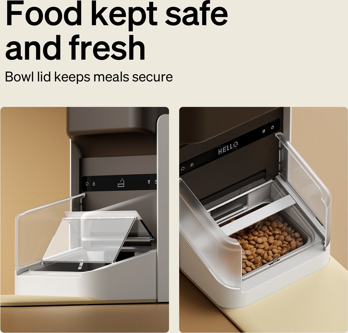 PETLIBRO One RFID Automatic Cat Feeder with Collar Tag, 3-L, Coffee, 2 ...