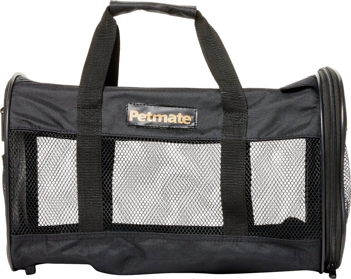 PETMATE Soft-Sided Dog & Cat Carrier Bag, Black, up to 10-lbs - Chewy.com