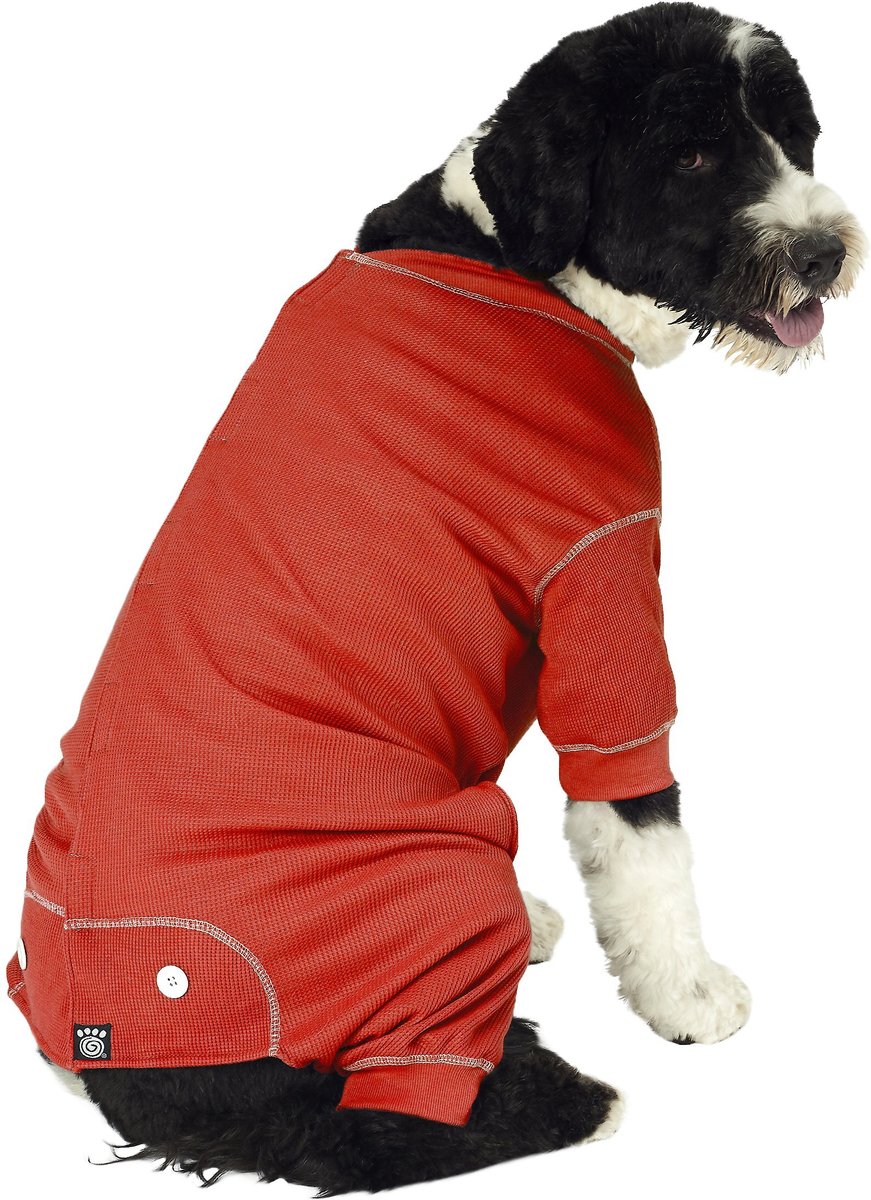 PETRAGEOUS DESIGNS Cozy Thermal Dog PJs, Red, X-Large - Chewy.com