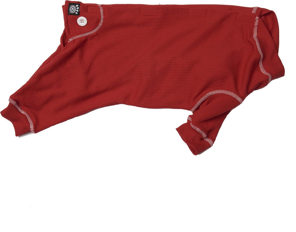 PETRAGEOUS DESIGNS Cozy Thermal Dog PJs, Red, X-Large - Chewy.com