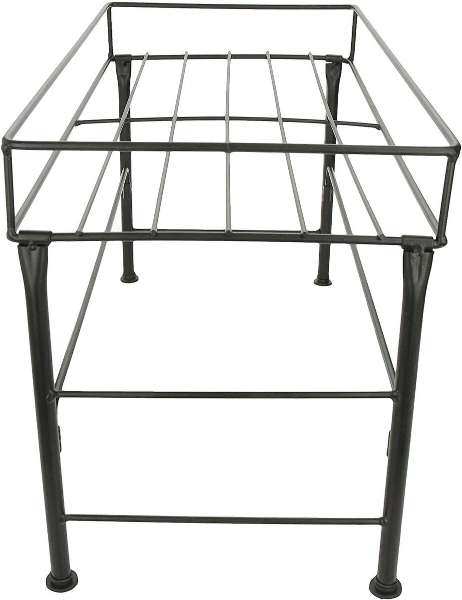 PETRAGEOUS DESIGNS Set The Table Non-Skid Pet Bowl Wire Stand, Large ...