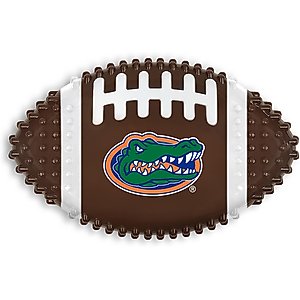PETS FIRST Florida Hard Nylon Football Dog Chew Toy, Brown - Chewy.com