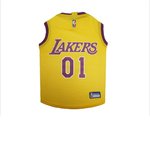 PETS FIRST NBA Dog & Cat Mesh Jersey, Los Angeles Lakers, Medium ...