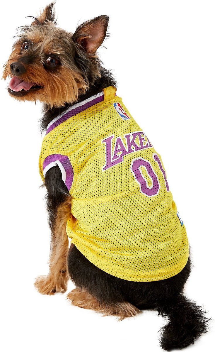 PETS FIRST NBA Dog & Cat Mesh Jersey, Los Angeles Lakers, Medium ...