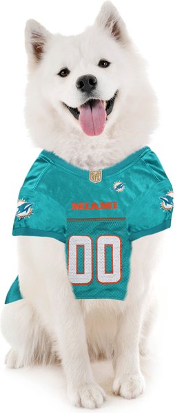 PETS FIRST NFL Dog & Cat Jersey, Miami Dolphins, Large - Chewy.com