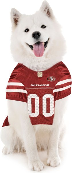 PETS FIRST NFL Dog & Cat Jersey, San Francisco 49ers, Small - Chewy.com