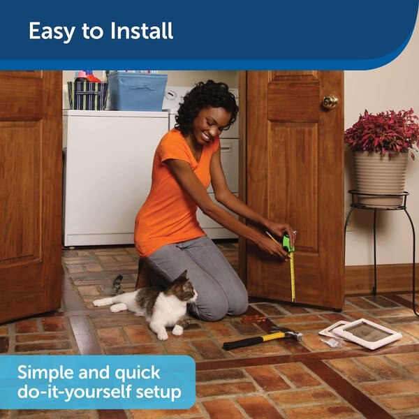 PETSAFE 4-Way Locking Pet Door, Up to 15-lbs - Chewy.com