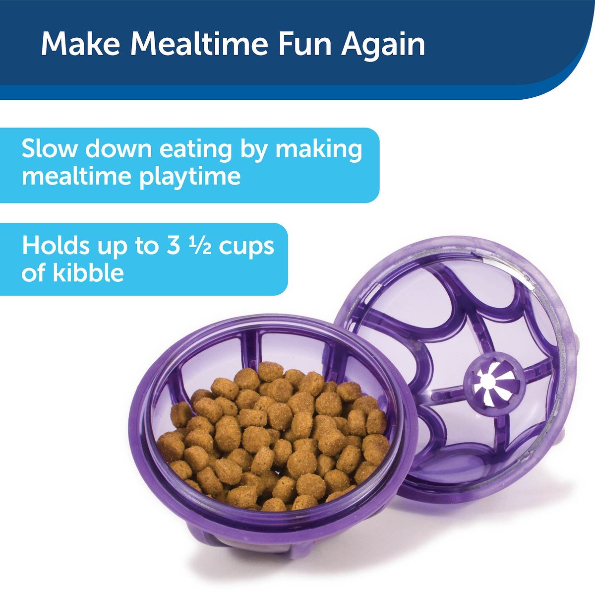 PETSAFE Busy Buddy Kibble Nibble Treat Dispenser Dog Toy, Medium/Large ...