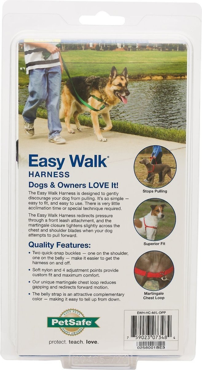 PETSAFE Easy Walk Dog Harness, Purple/Black, Medium/Large - Chewy.com