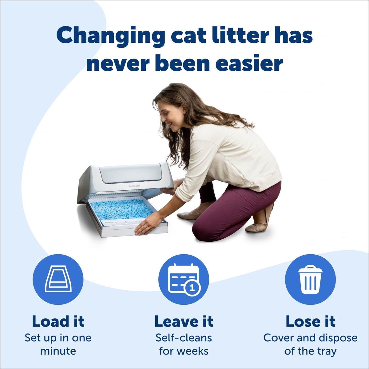 PETSAFE ScoopFree Complete Disposable Crystal Cat Litter Tray, 12 count ...