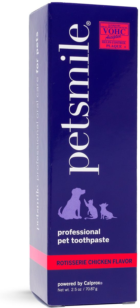 PETSMILE Professional Rotisserie Chicken Flavor Dog Toothpaste, Small, 2.5-oz tube - Chewy.com