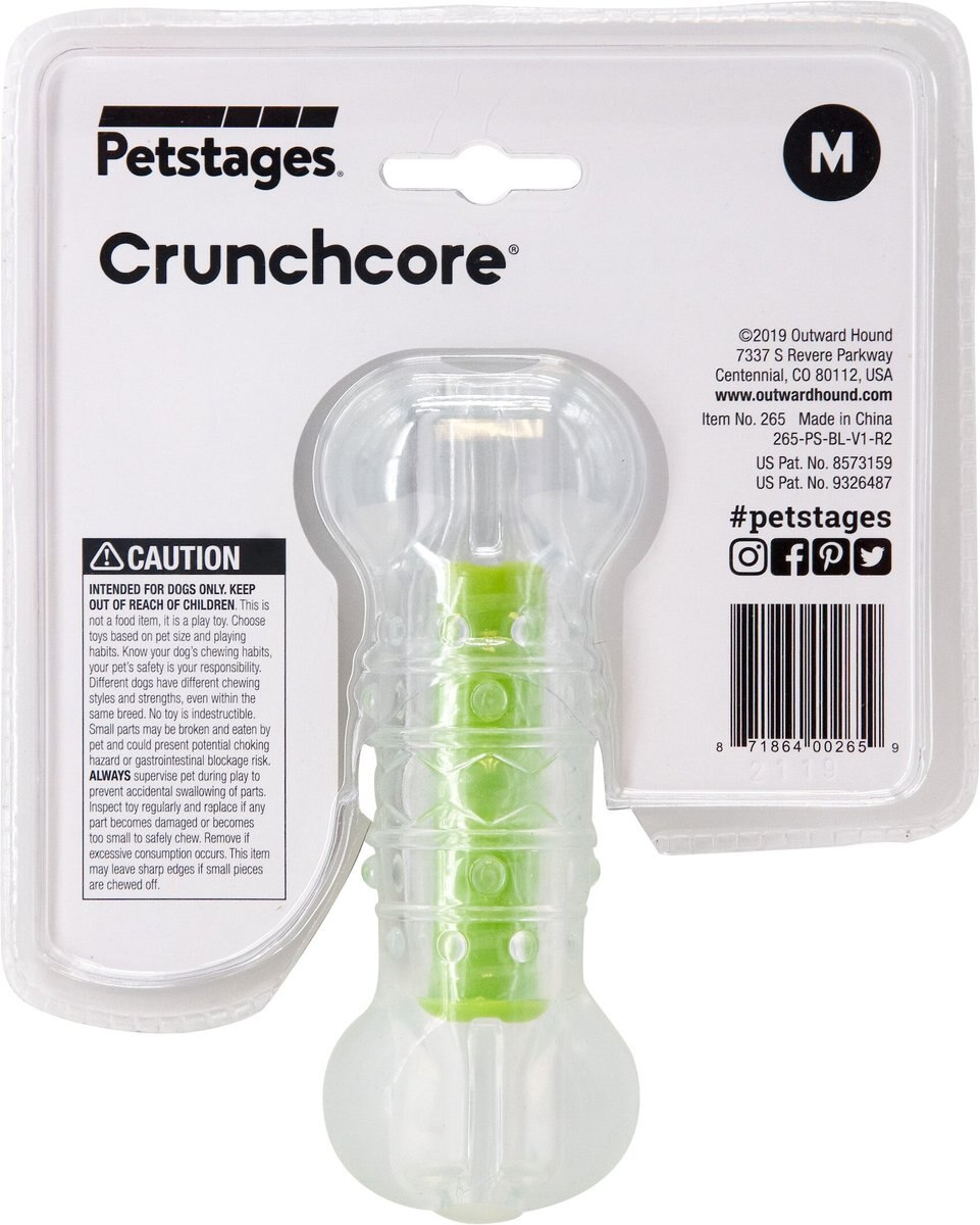 PETSTAGES Crunch A Chew Tough Dog Chew Toy, Medium - Chewy.com