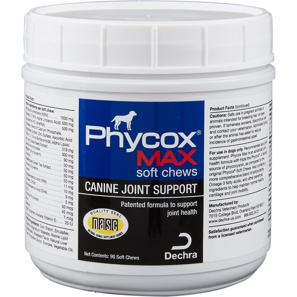 PHYCOX HypoAllergenic HA Soft Chews Joint Supplement for Dogs, 120 ...