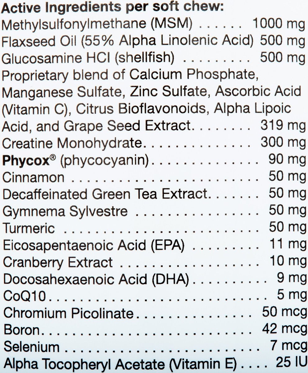 PHYCOX MAX Soft Chews Joint Supplement for Dogs, 90 count - Chewy.com