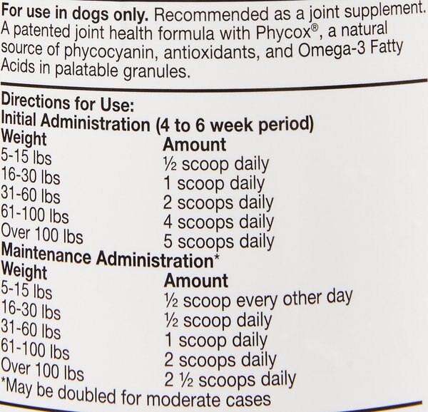 Discontinued - PHYCOX Powder Joint Supplement for Dogs, 16.9-oz tub ...