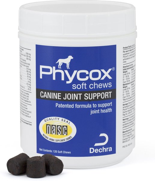PHYCOX Soft Chews Joint Supplement for Dogs, 120 count - Chewy.com
