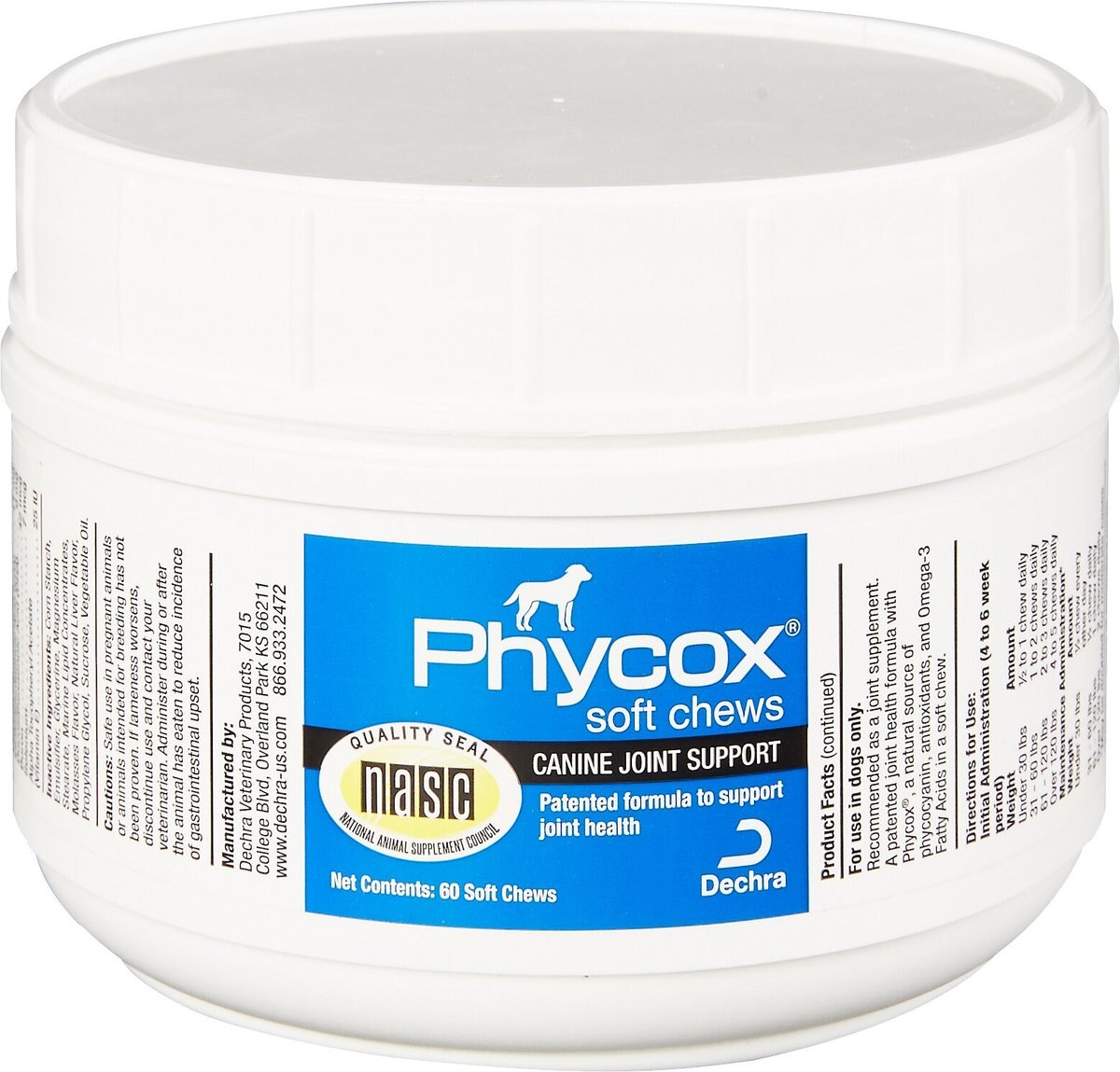 PHYCOX Soft Chews Joint Supplement for Dogs, 60 count - Chewy.com