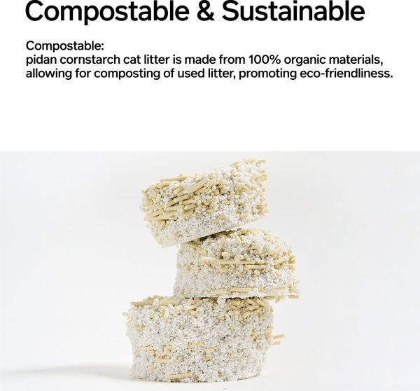 PIDAN Clumping Cornstarch & Tofu Cat Litter, 5.29-lb bag - Chewy.com