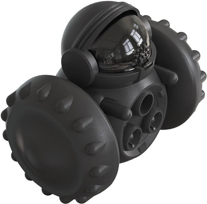 PIGGY POO AND CREW Robot Treat Dispensing Farm Toy, Medium, Black ...