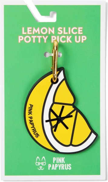 PINK PAPYRUS Lemon Slice Potty Pick Up Dog Poop Bag Holder - Chewy.com