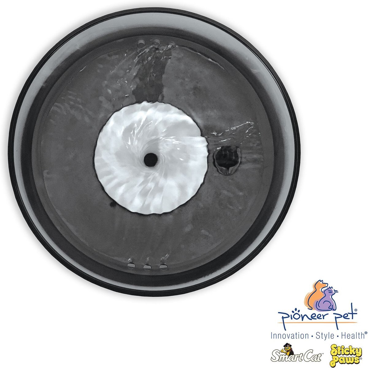 PIONEER PET Vortex Drinking Dog & Cat Fountain, Gray, Medium - Chewy.com