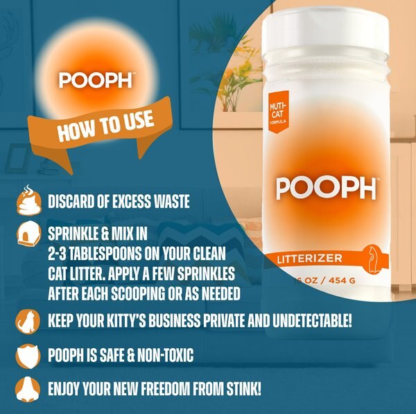 POOPH Kitty Litterizer Litter Box Saver Cat Deodorizer, 16-fl oz bottle ...