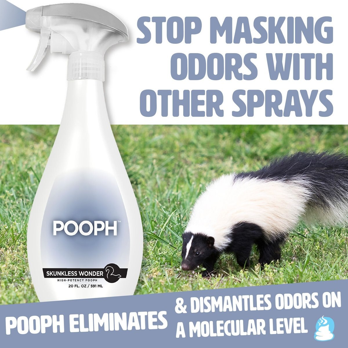 POOPH Skunk Odor Eliminator, 20-fl oz bottle - Chewy.com