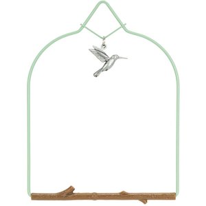 POP'S BIRDING Copper Hummingbird Swing, Bark Brown Perch - Chewy.com