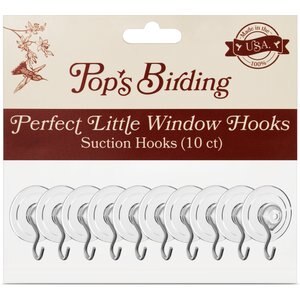 POP'S BIRDING Perfect Little Suction Hooks, 10 count - Chewy.com