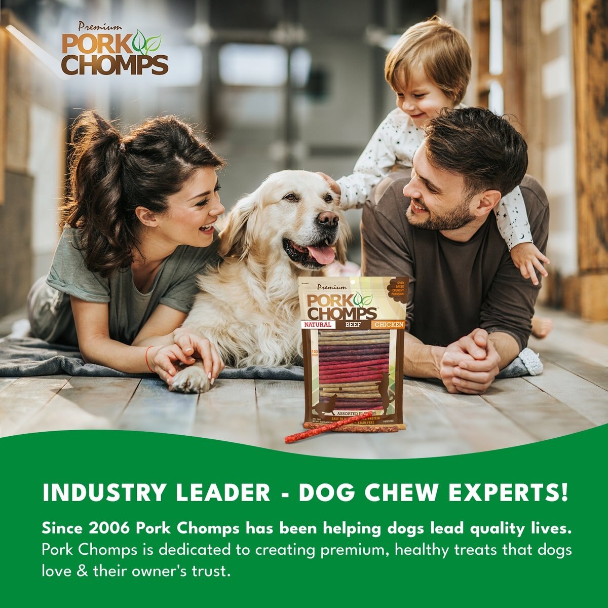 PORK CHOMPS Munchy Sticks Dog Treats, 100 count - Chewy.com